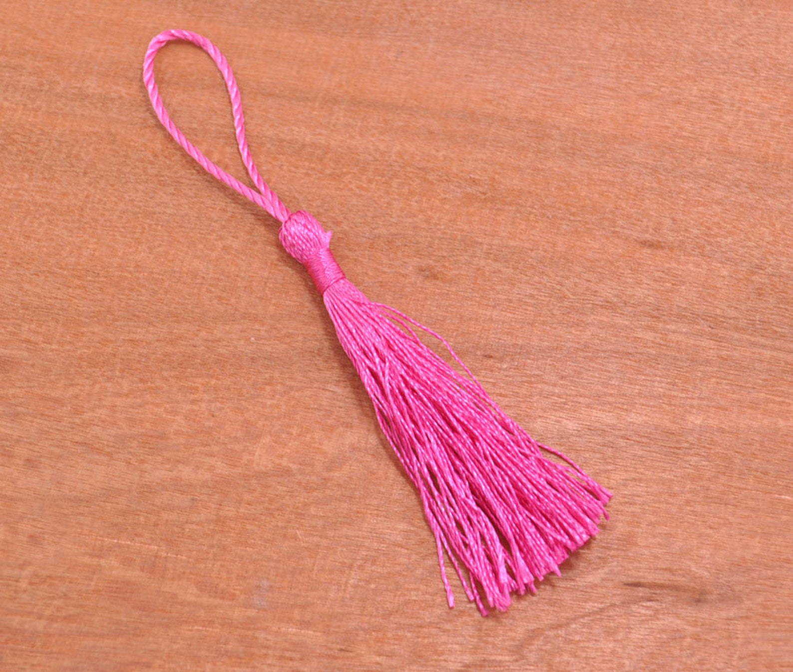 Wholesale 100PCS Hot Pink tasselssilky Mini TasselsSilk | Etsy