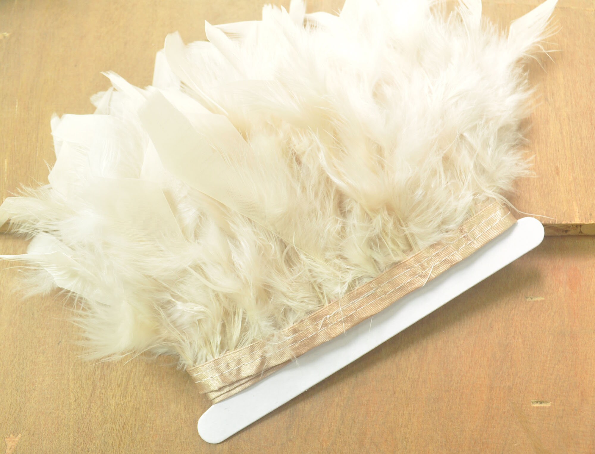 Craft Supplies & Tools 1 yard blush pink Chandelle feather fringe trim ...