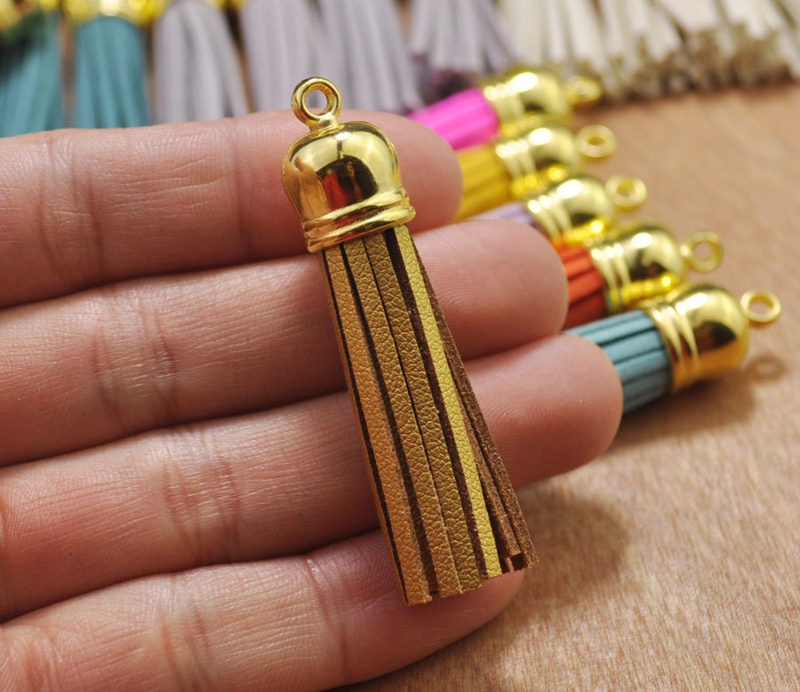 100pcs 2.2 Mini Tassels CraftMixed colorSuede Tassel | Etsy