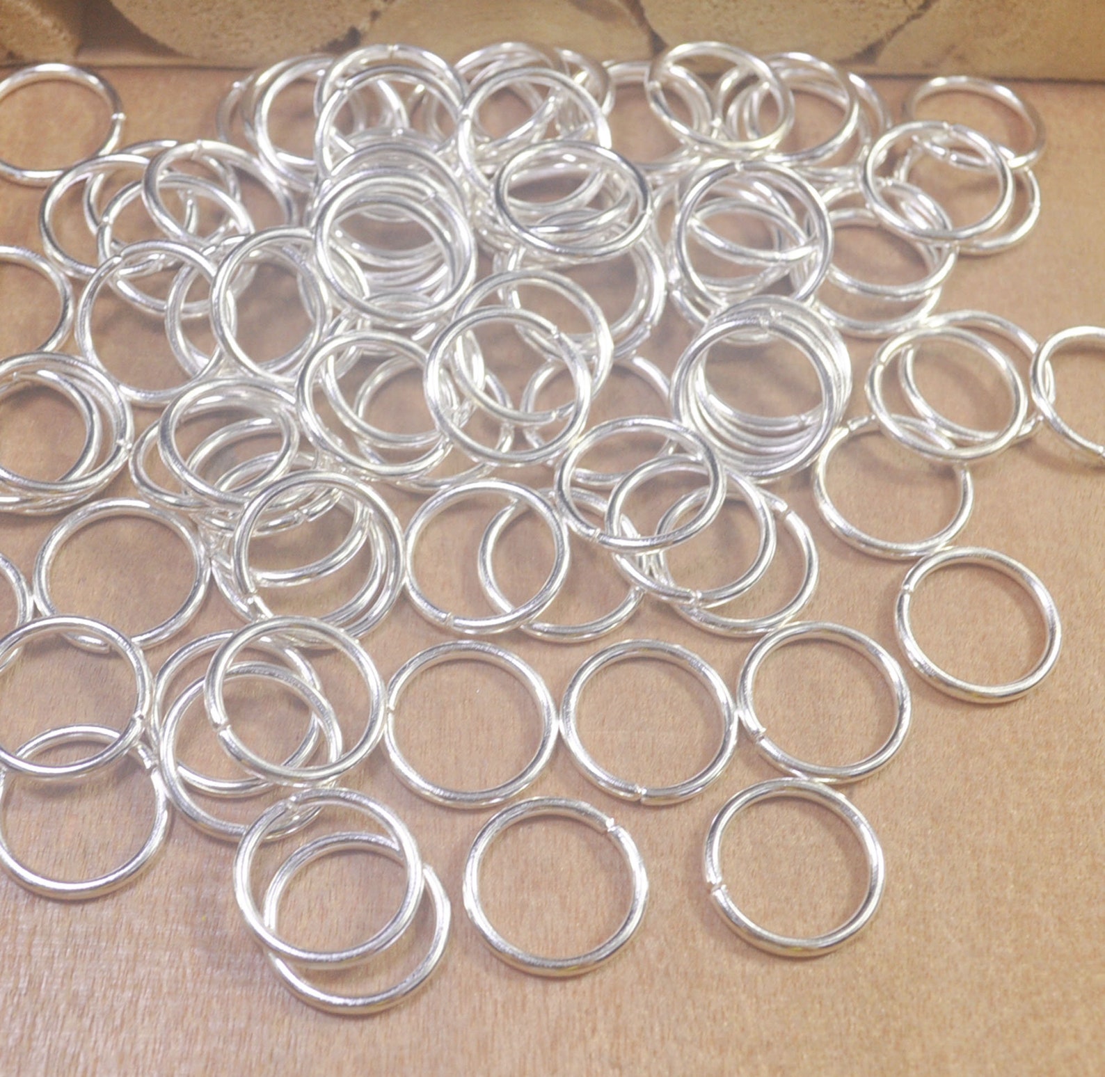 14mm X 1.5mm Thick Jump Rings100pcs Silver Plated Open Jump - Etsy