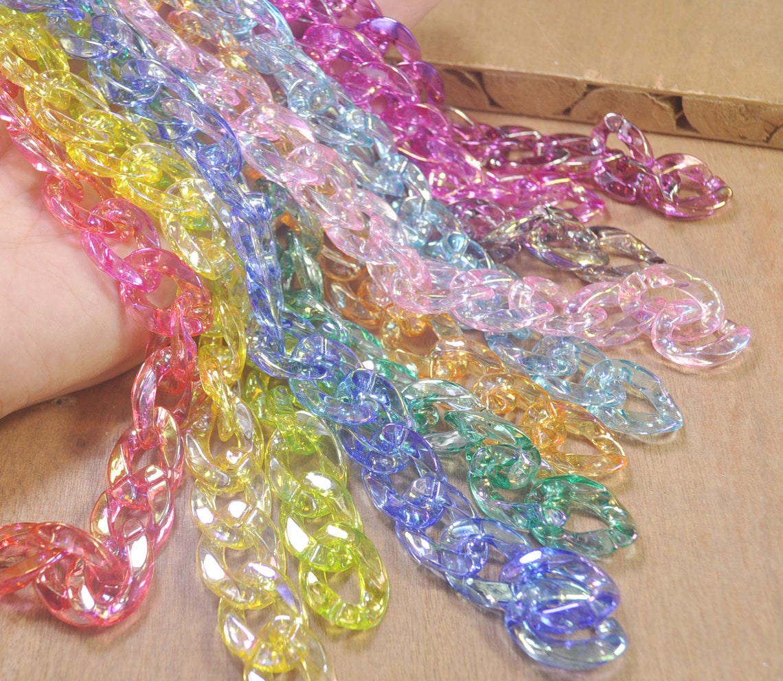Plastic Chain27.5 Chunky Chain Linksplastic Open Chain - Etsy