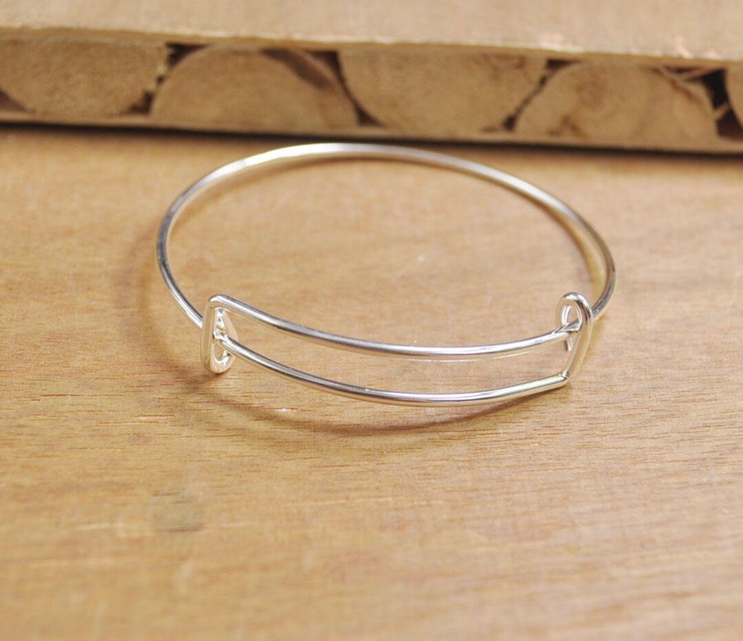 50mm Adjustable Bangle Bracelet,silver Children' Bangle Bracelet Blanks ...