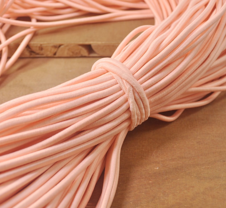 10/50Yds 4mm Elastic Cord26 colorRound Elastic ropeStretch | Etsy