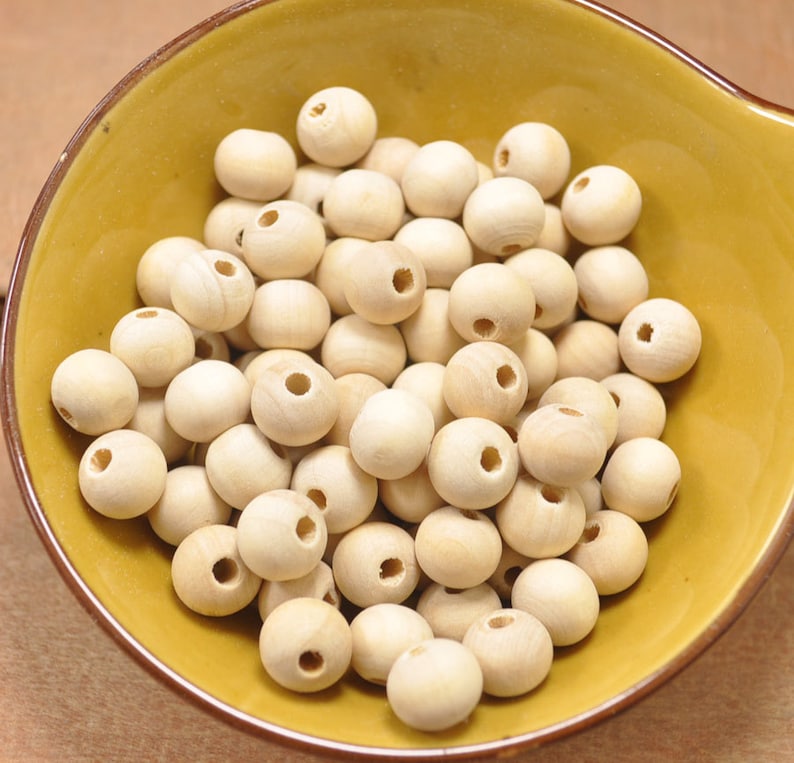 10mm Small Round Wooden Beads.geometric Round Ball - Etsy