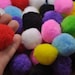100pcs-30mm Mix Color Polyester Pom Poms Craft Pom Poms Ball Pom Poms ...