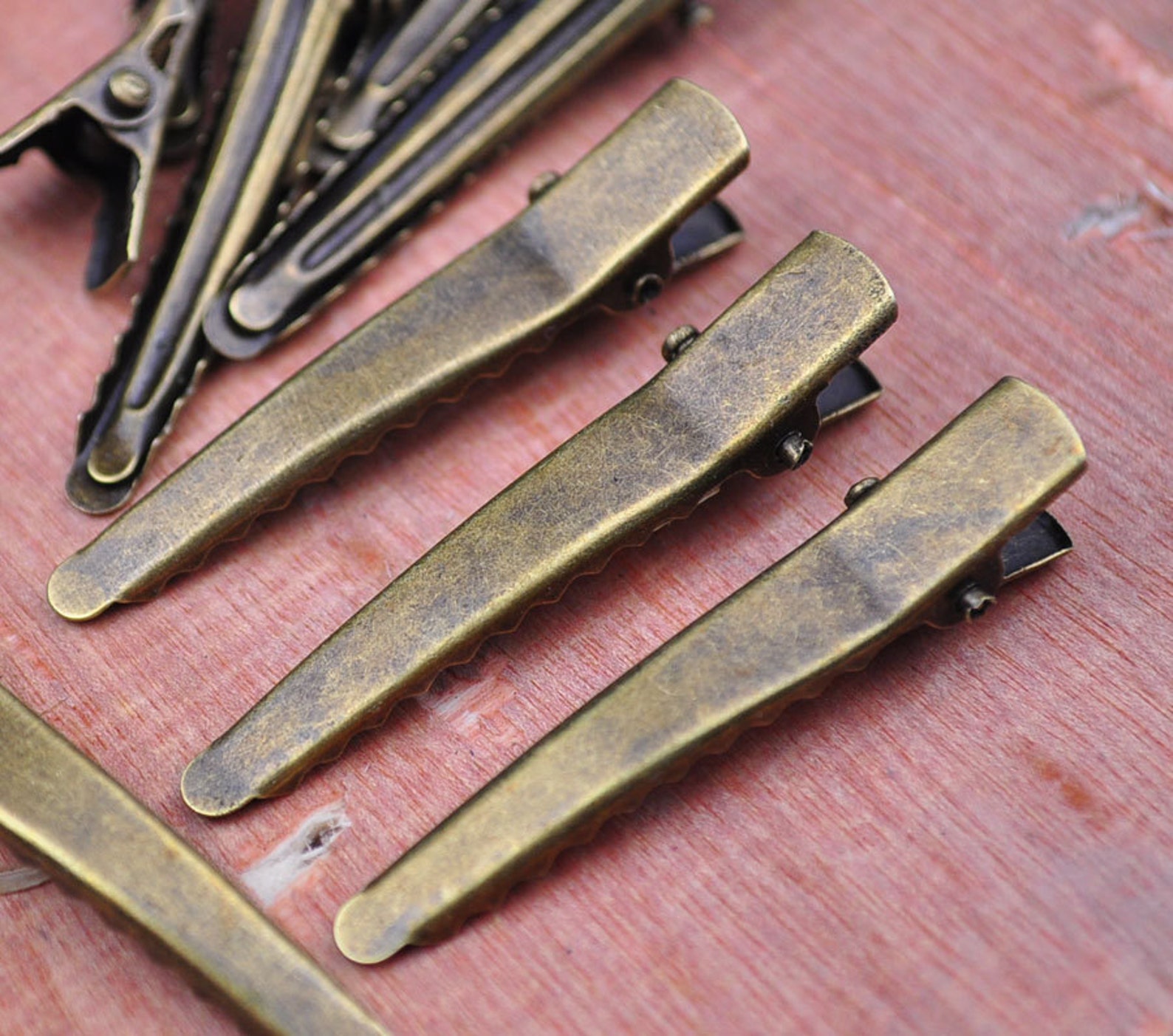 50pc Alligator Clips With Teeth in Antique Bronze Tone.44x8mm - Etsy