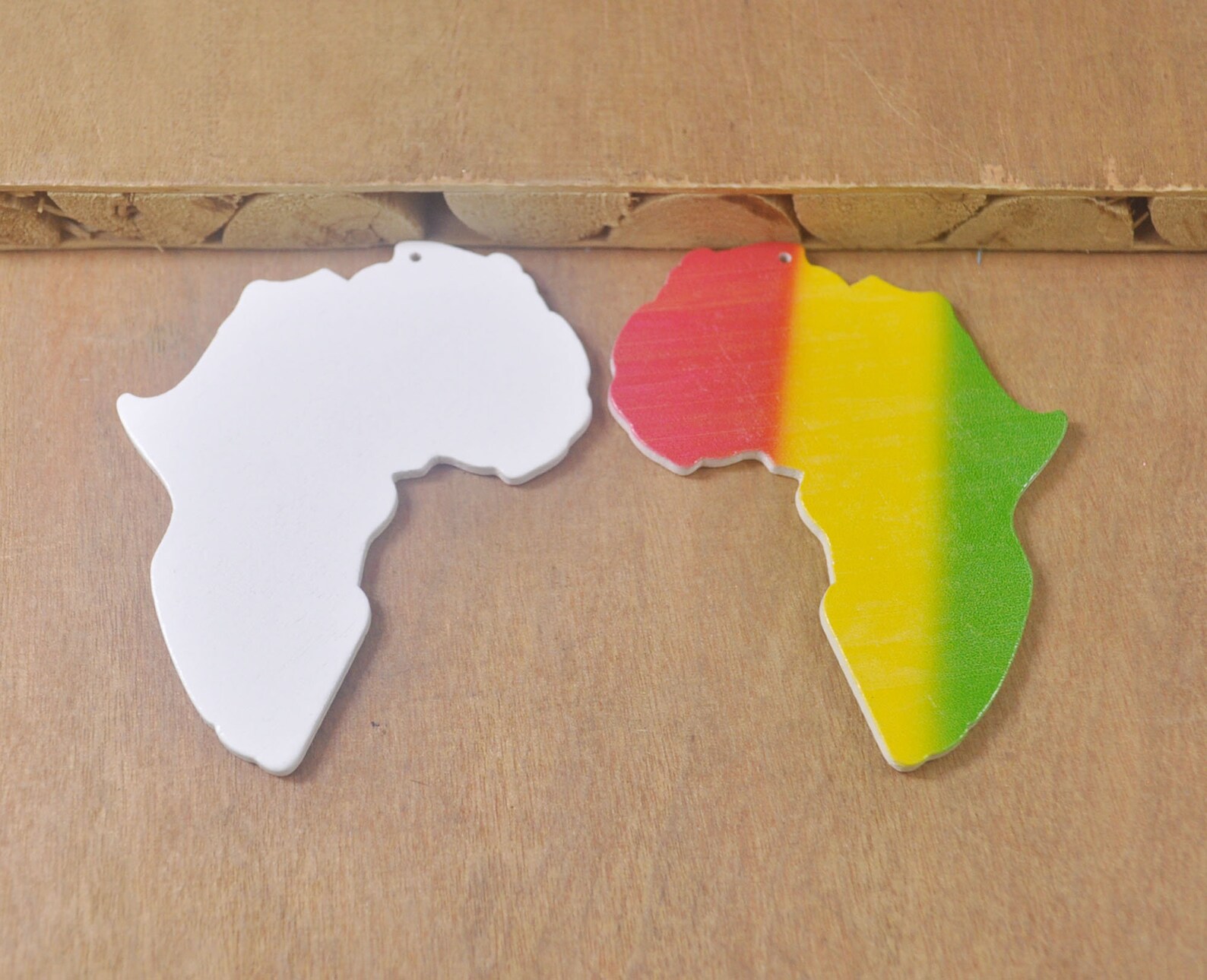 6pcs DIY Wooden Earrings,african Wooden Earring,african Map Earrings ...