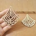 10pcs Wood Drop Pendants,natural Wood Earring Pendant,wooden Jewelry ...