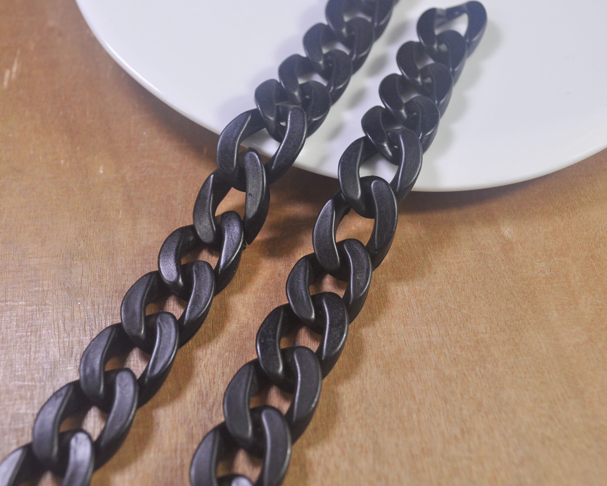 4 Colors Plastic Chain50pcs Chunky Chain Linksplastic Open - Etsy