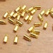 Small End Caps 100pcs Gold Plated Brass End Cap Clasp Clips Wholesale ...