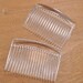 20pcs Hair Combs,transparent Plastic Hair Combs (19 Teeth) 66mmx45mm ...