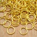 Gold Jump Rings/chain Links 0.9mmx8mm Gold Tone Metal Open Jumpring ...