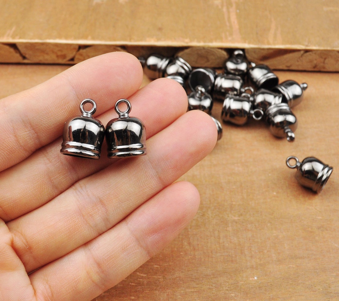 Gunblack End Cap,plastic End Cap,top,string Cord Caps,leather Cord Cap ...