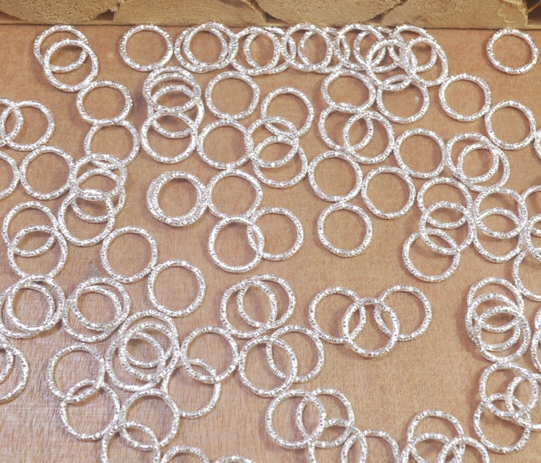 Open Jumpring,8mm Twisted Silver Jump Rings,round Silver Findings ...