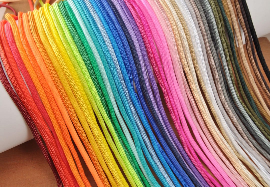 50 Colors Paracord Rope,4mm Braided Cord,craft Paracord, Soft and ...
