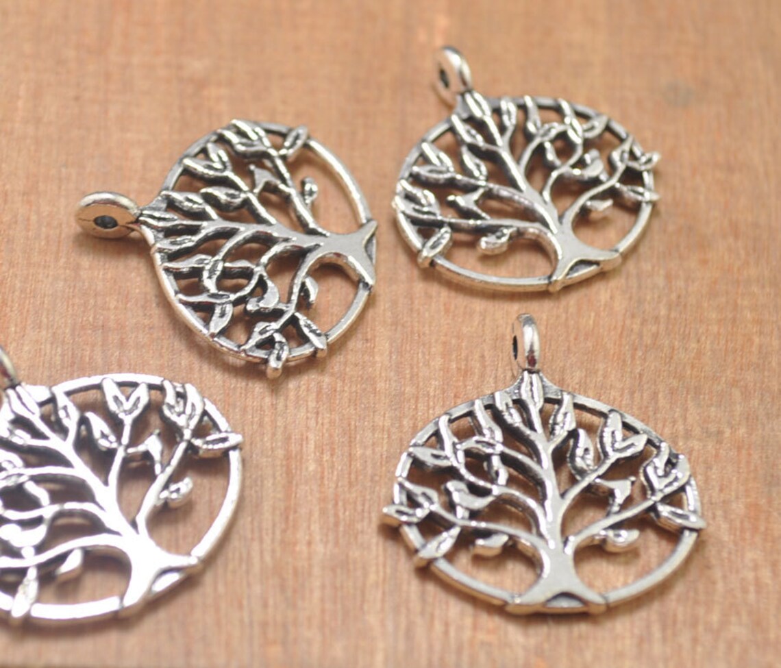 20pcs Tree of Life Charms/silver Tree Charms/silver Tree Pendant/silver ...