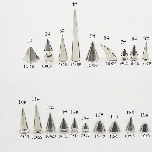 Gunmetal Black 21mm Cat Claw Spikes // Metal Large Spikes and - Etsy