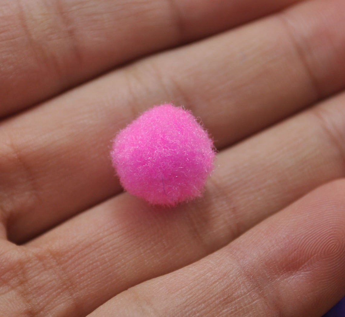 100pcs-15mm Mix Color Polyester Pom Poms Pompom Craft Pom - Etsy