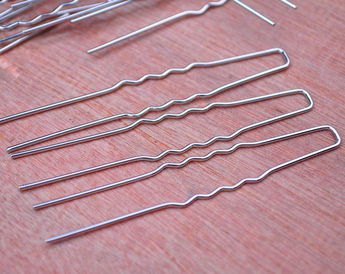 20PCS Gold Tone Long PARIS Metal Bobby Pins extra Longhair | Etsy