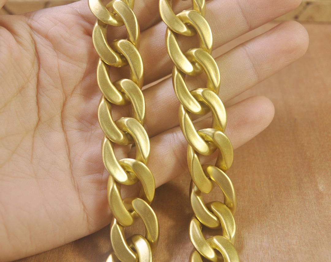 Gold Plastic Chain,27.5“ Chunky Chain Links,plastic Open Chain Links ...