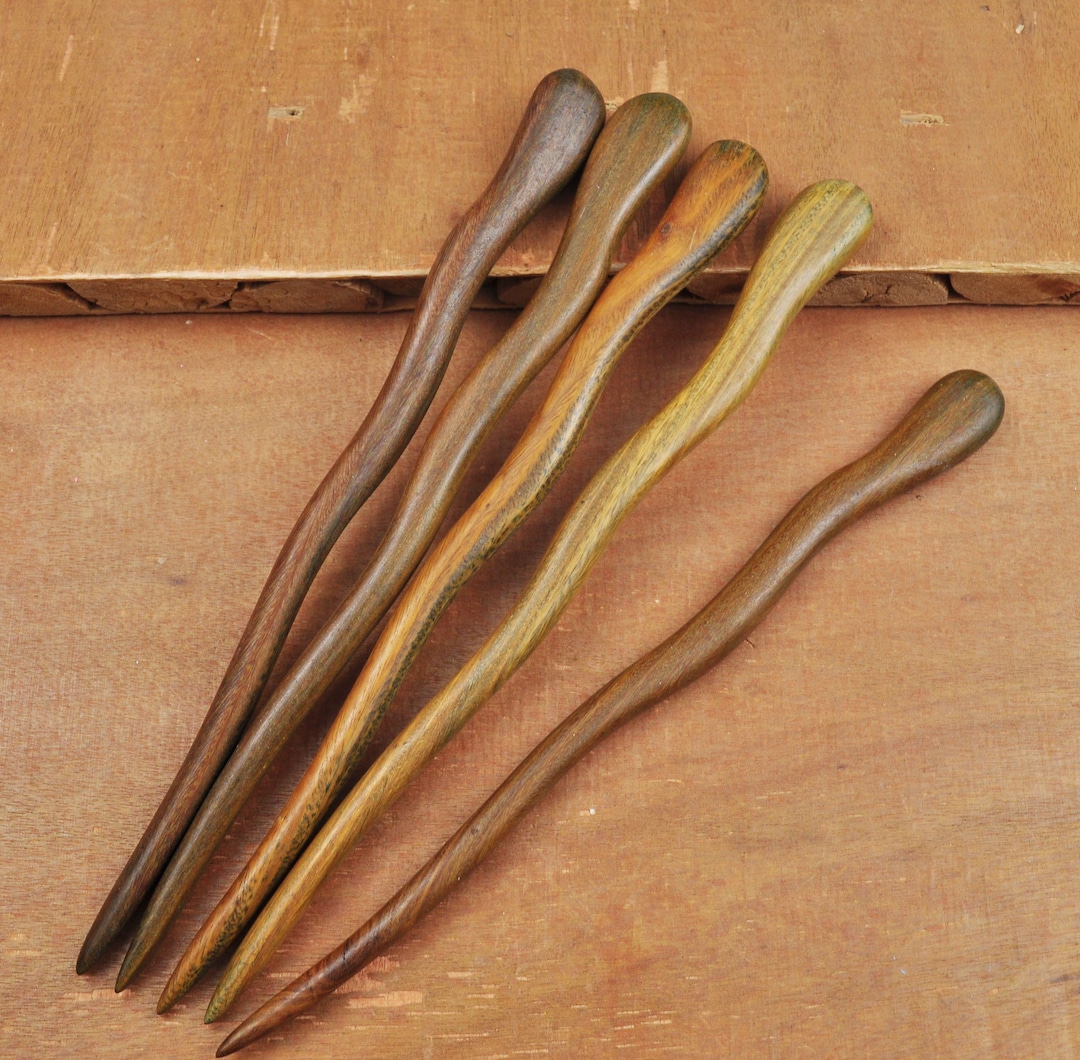High Quality Serpent Wood Hair Stick,hand Fine Carved Wood Hairpin ...