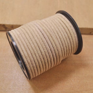 New!round Cord,10yards 3mm Deep Khaki Faux Suede Cord Leather Lace ...