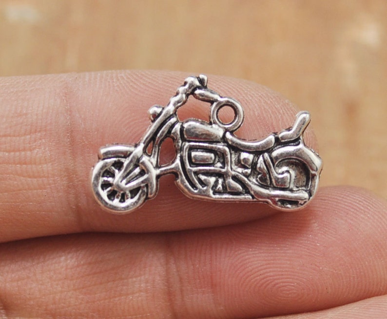 20PCS Motorcycle Charms Motorcycle Metal Pendants Antiqued Tibetan ...