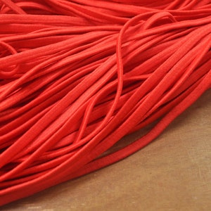5 Yds/10 Yds Elastic Cord, 5mm Width Red Elastic Flat Elastic Thread ...