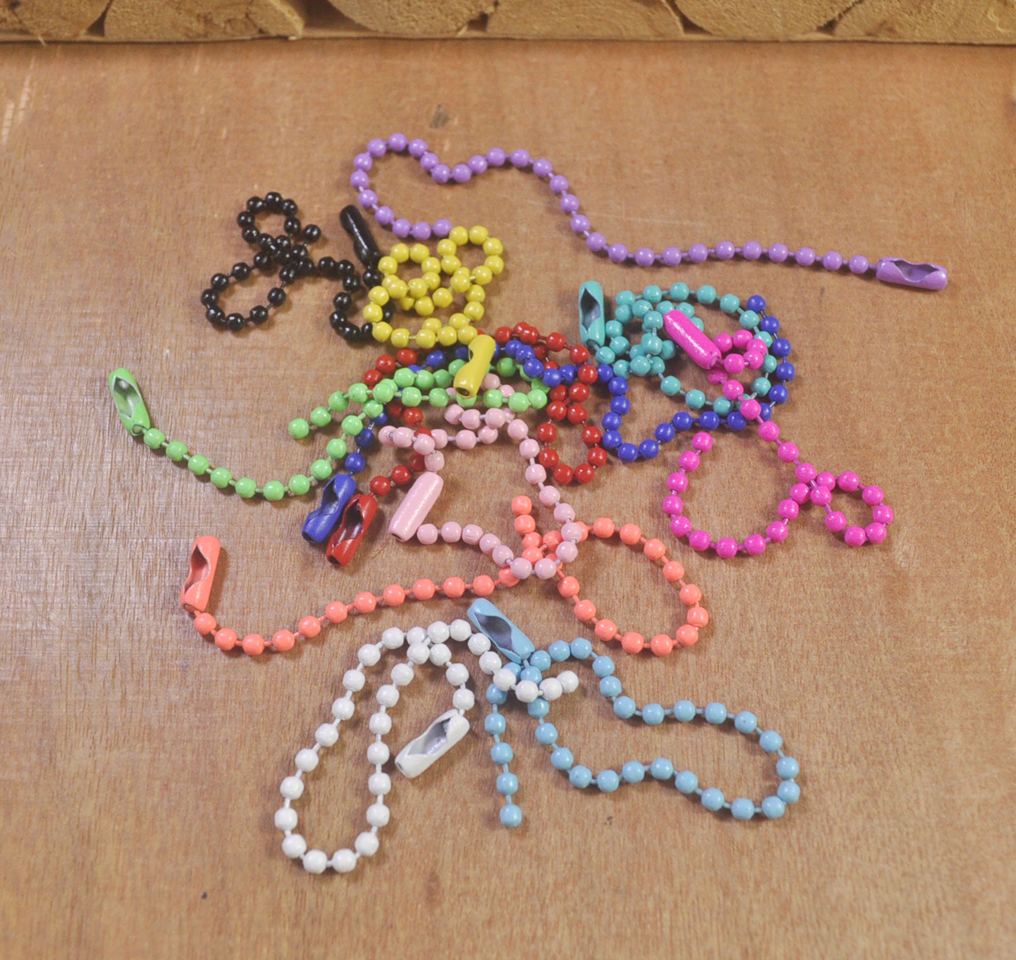 Set of 30pcs 4.5 Inch Mixed Color Ball Chain2.3mm Ball - Etsy