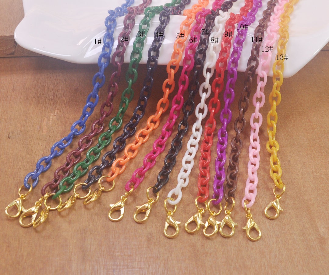 19" Acrylic Link Mask Chain,1 Pcs Face Mask Chain, Plastic Face Mask ...