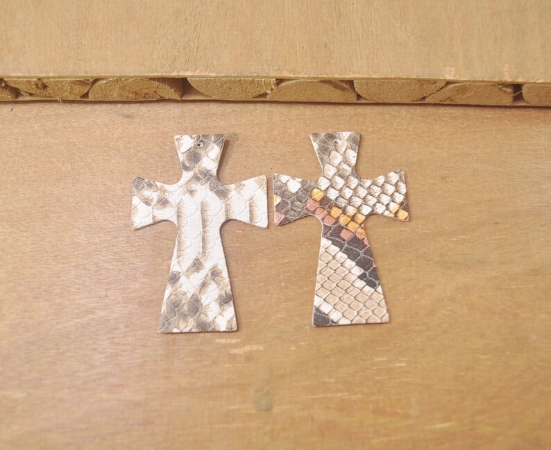 8/20/50 Mixed Color Snake Skin Leather Cross for - Etsy