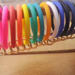 Silicone Bangle Bracelet Keychain,key Saver,lanyard Bracelet,keyring ...