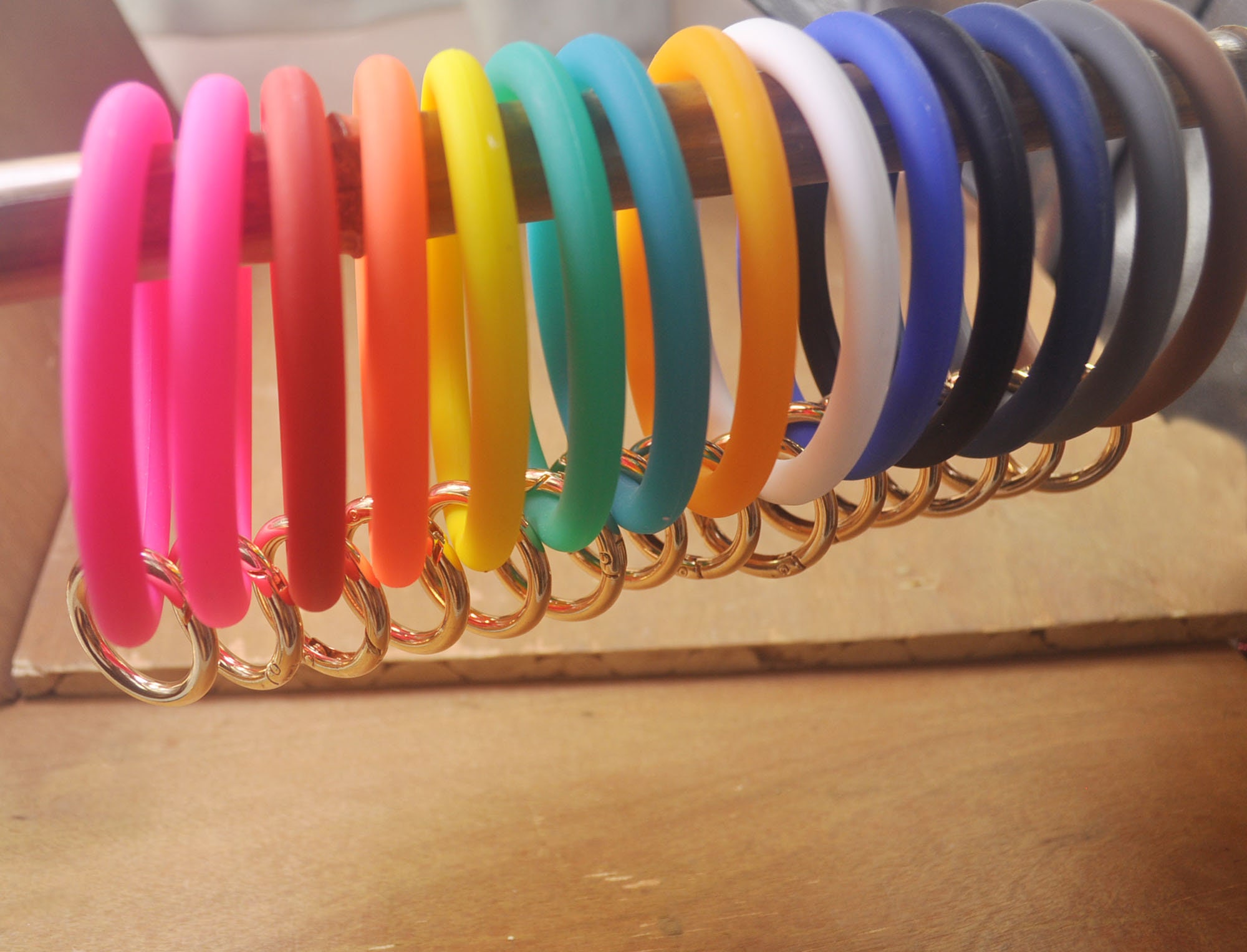 Silicone Bangle Bracelet Keychainkey Saverlanyard | Etsy