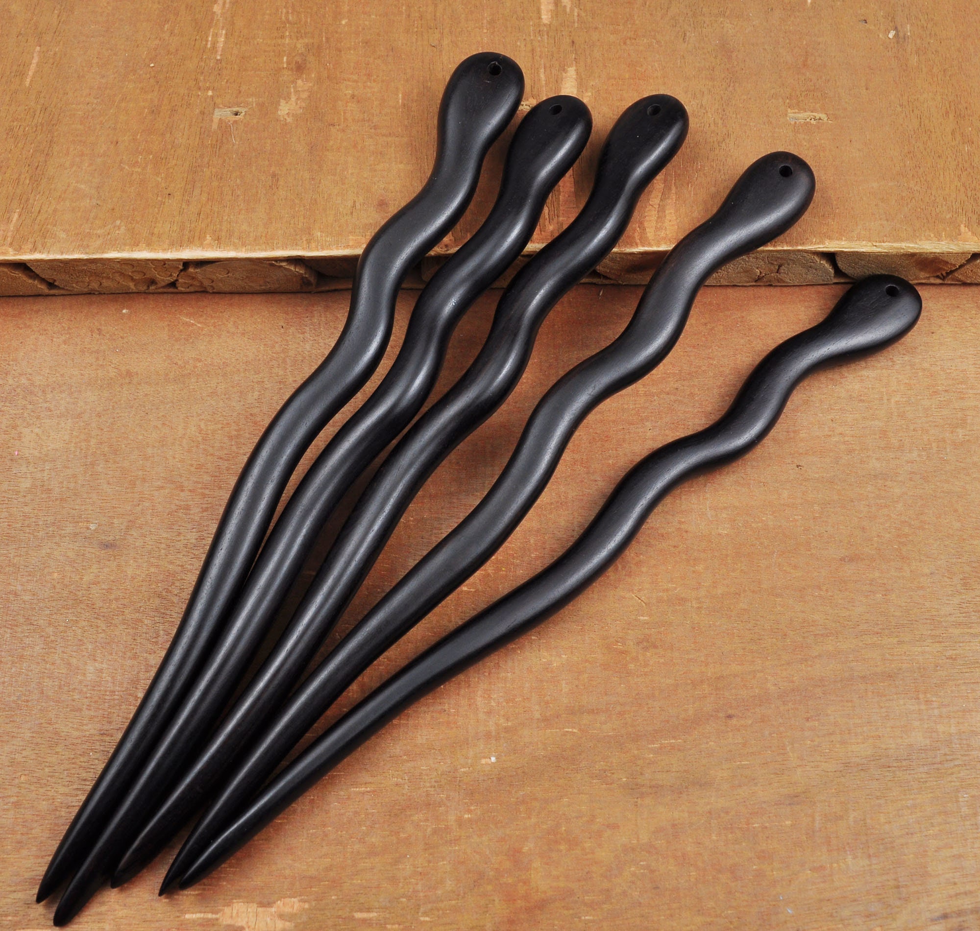 High Quality Snake Ebony Wood Hair Stick,hand Fine Carved Wood Hairpin ...