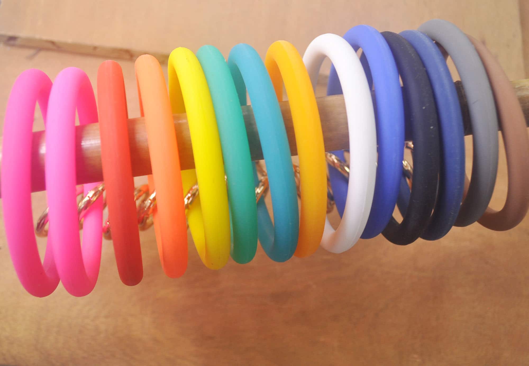 Silicone Bangle Bracelet Keychainkey Saverlanyard | Etsy