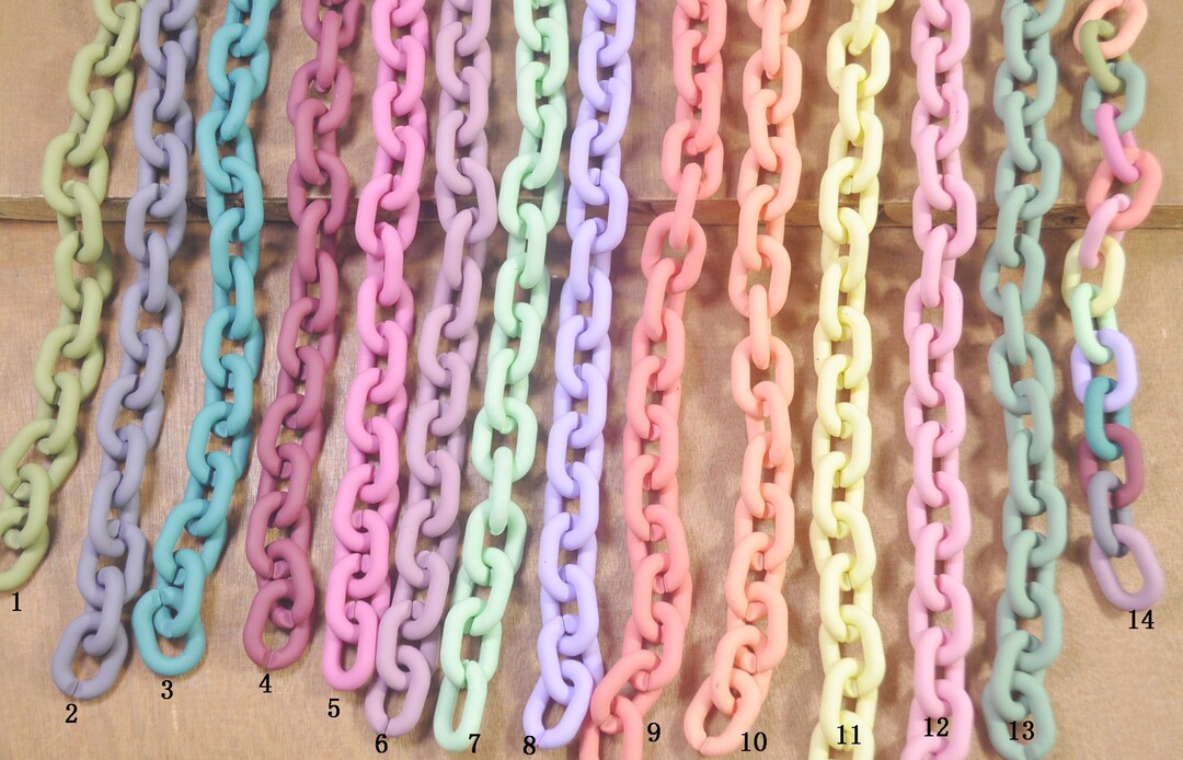 27.5“ Oval Chunky Chain Links,plastic Open Chain Links,curb Chain Links ...