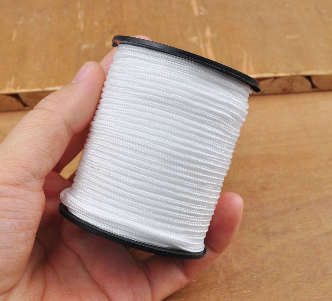 30/50/100 Yards,2mm White Nylon Cords/ropes/strings,nylon Braided Cord ...