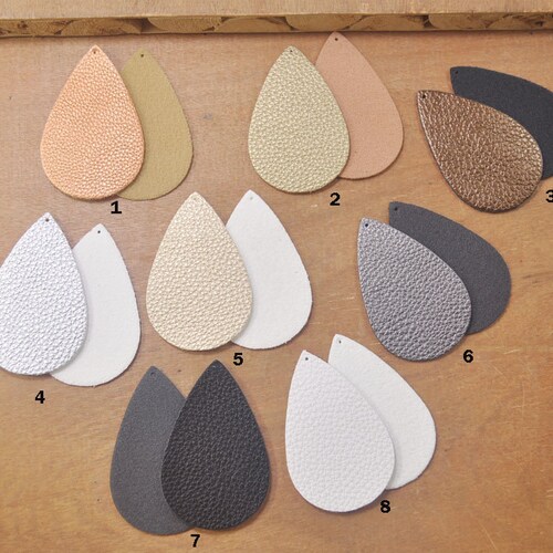 8 Leopard Print Leather Teardrops Large Size Tear Drops 4 | Etsy