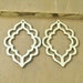 10 Pieces Drop Shape Wood Pendants,unfinished Natural Wooden Filigree ...