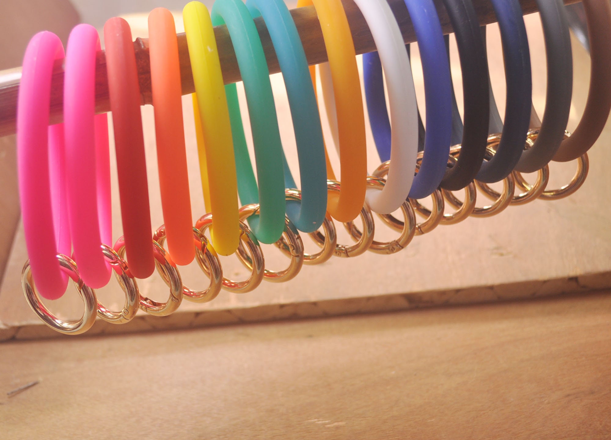 Silicone Bangle Bracelet Keychainkey Saverlanyard | Etsy