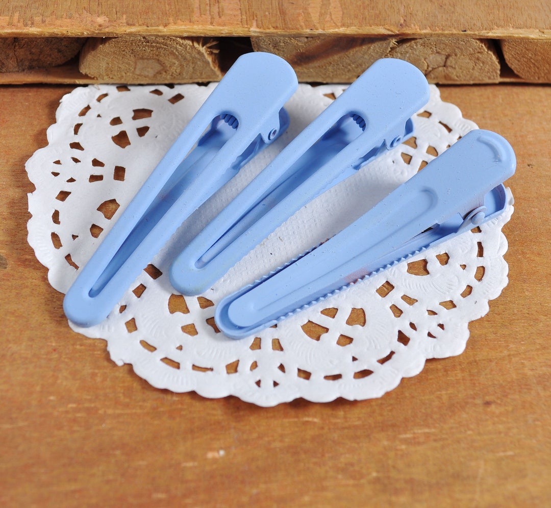 10/20/50pcs Fringe Crocodile Clip，bangs Light Blue Hair Clip by Plain ...