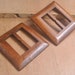 2pcs Wood Buckle,wood Buckle Square Button,wood Belt Buckles,brown ...
