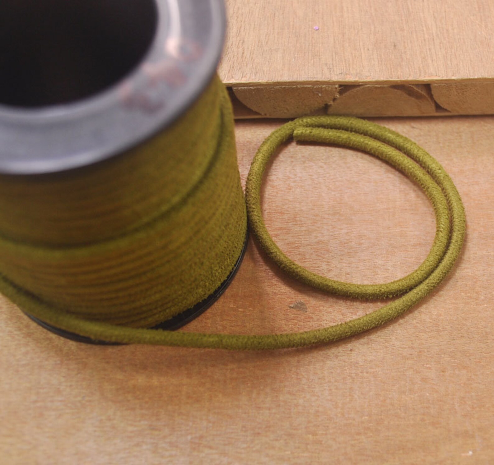 New!round Cord,1/2/3/4/5yards 3mm Army Green Faux Suede Cord Leather ...