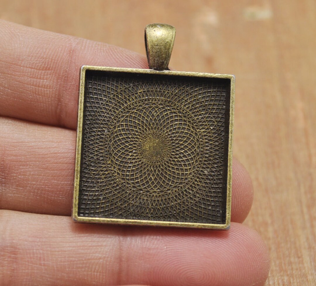 20PCS Pendant Trays,25mm 1 Inch Vintage Cameo Cabochon Base Setting ...