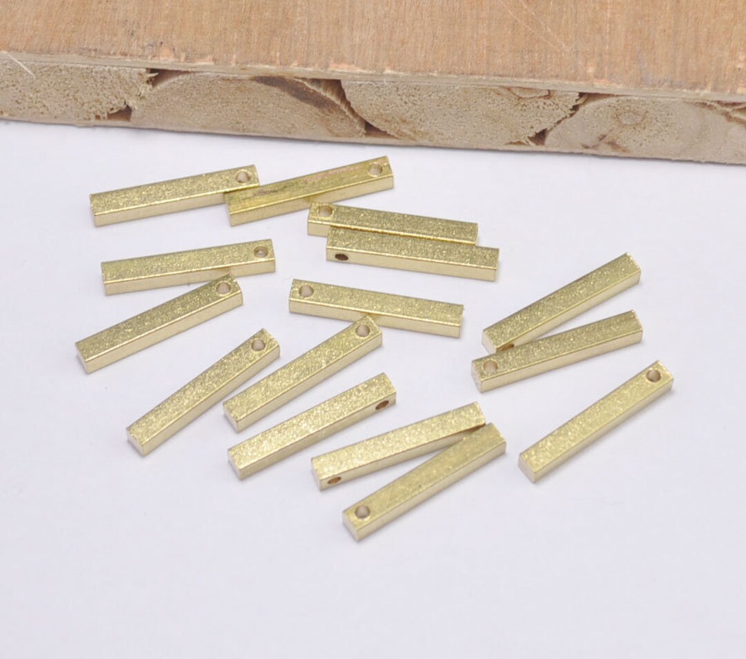10pcs 3x20mm Raw Brass Bar, Square Bar, Bar Necklace, Bar Pendant,bar ...