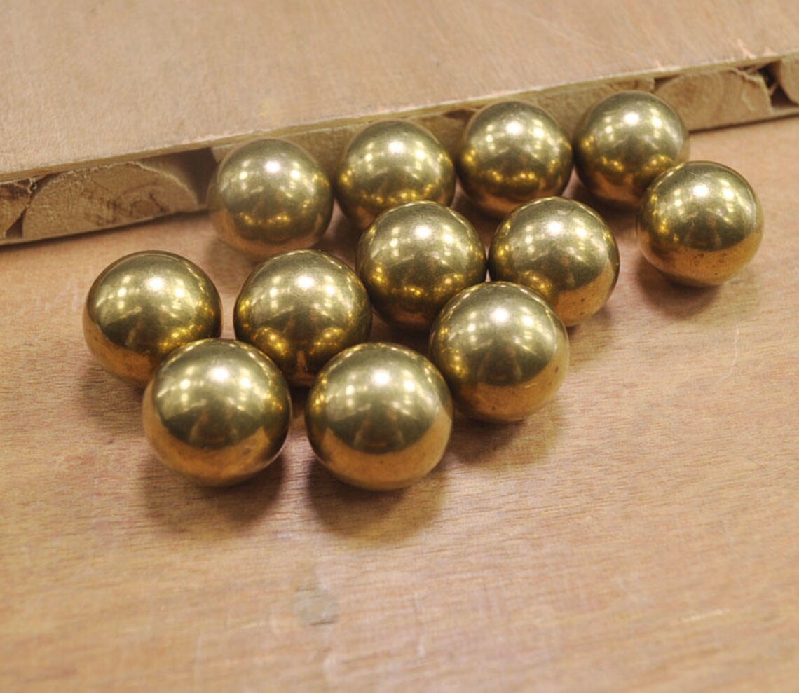 10pcs 20mm Raw Brass Round Ball Beadswithout Holes.brass - Etsy