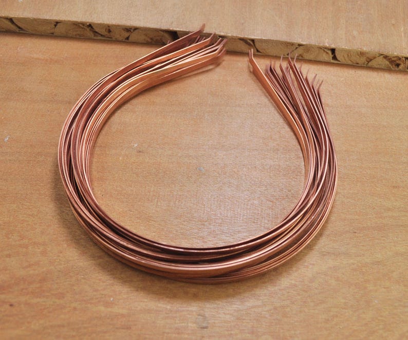 10pcs 4mm Copper Headbandsmetal Headband Plain Headband - Etsy
