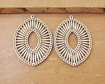 10 Pieces Drop Shape Wood Pendantsunfinished Natural Wooden - Etsy