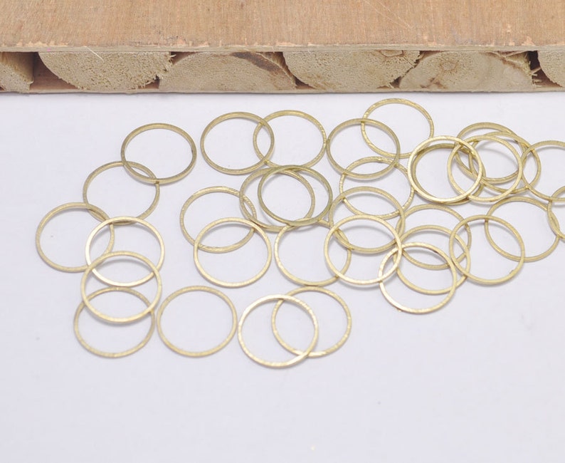 50pcs 15mm Raw Brass Circle Ringsround Brass Cut Tube Circles - Etsy