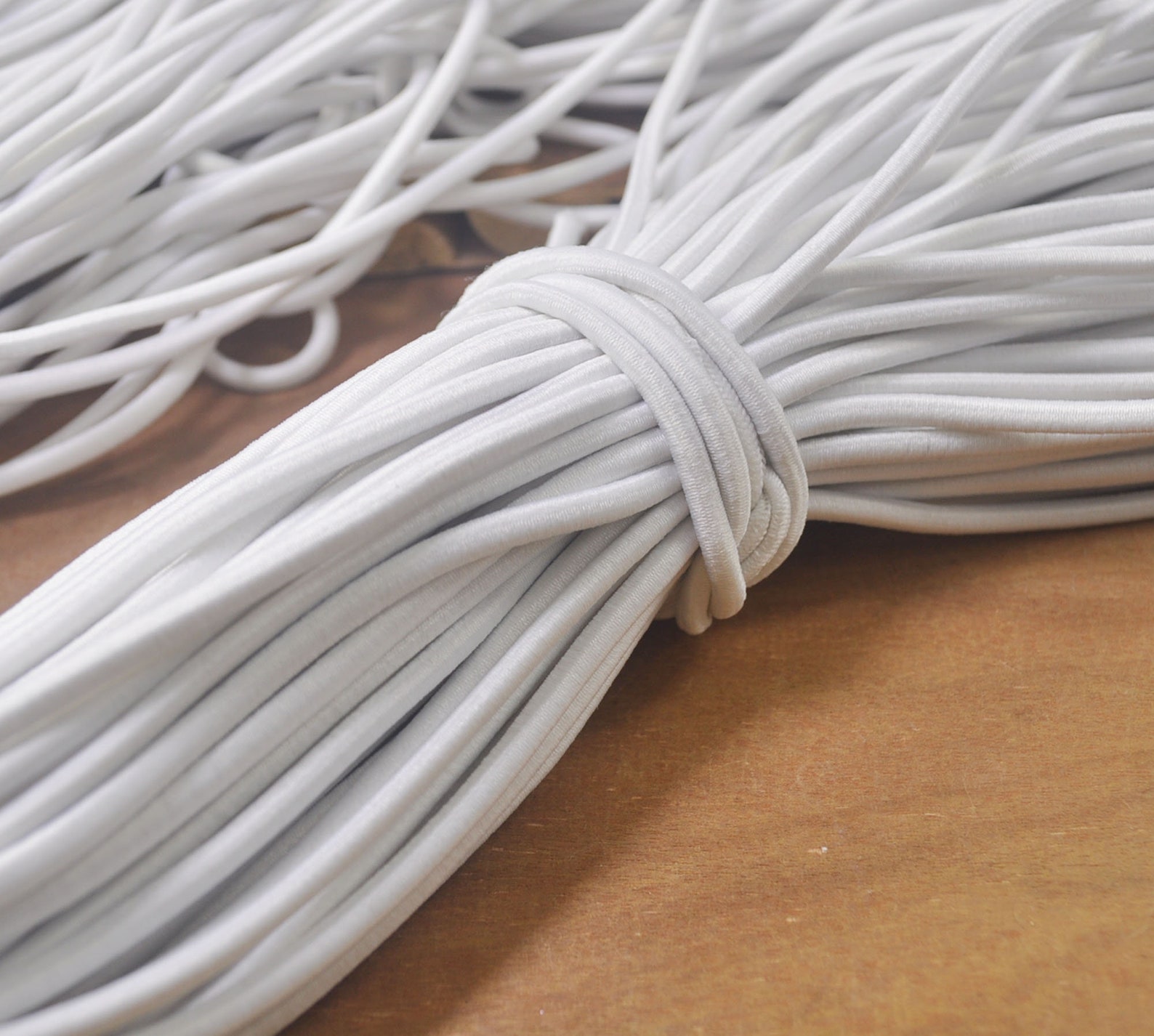 5 Meters 4mm Elastic Cordwhite Round Elastic Ropestretch - Etsy